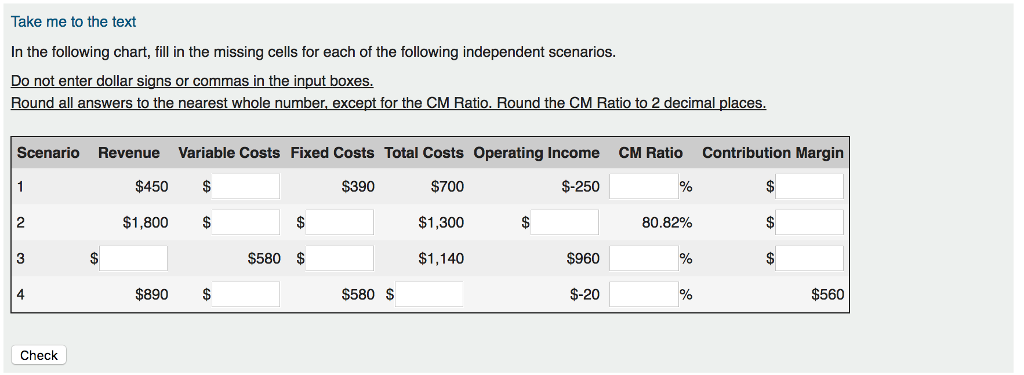 Solved In the following chart, fill in the missing cells for | Chegg.com