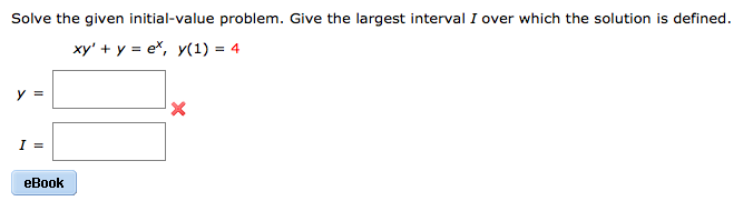 Solved Solve the given initial-value problem. Give the | Chegg.com