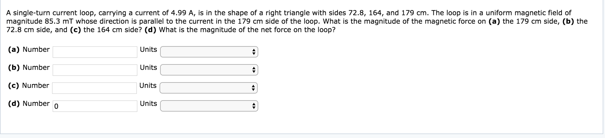 Solved: A Single-turn Current Loop, Carrying A Current Of ... | Chegg.com