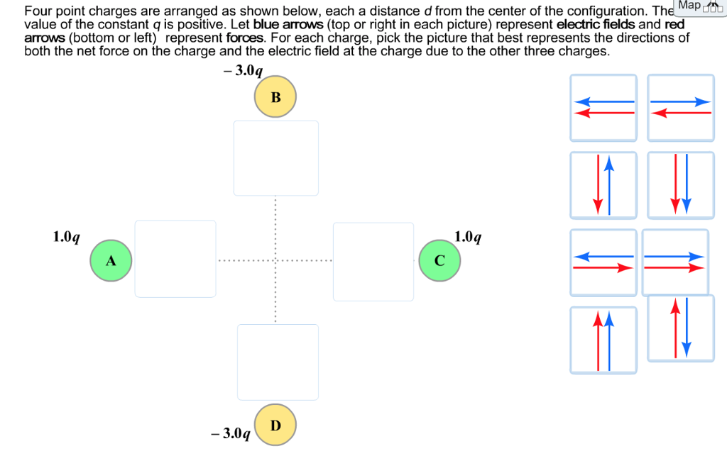 Solved Four point charges are arranged as shown below, each | Chegg.com