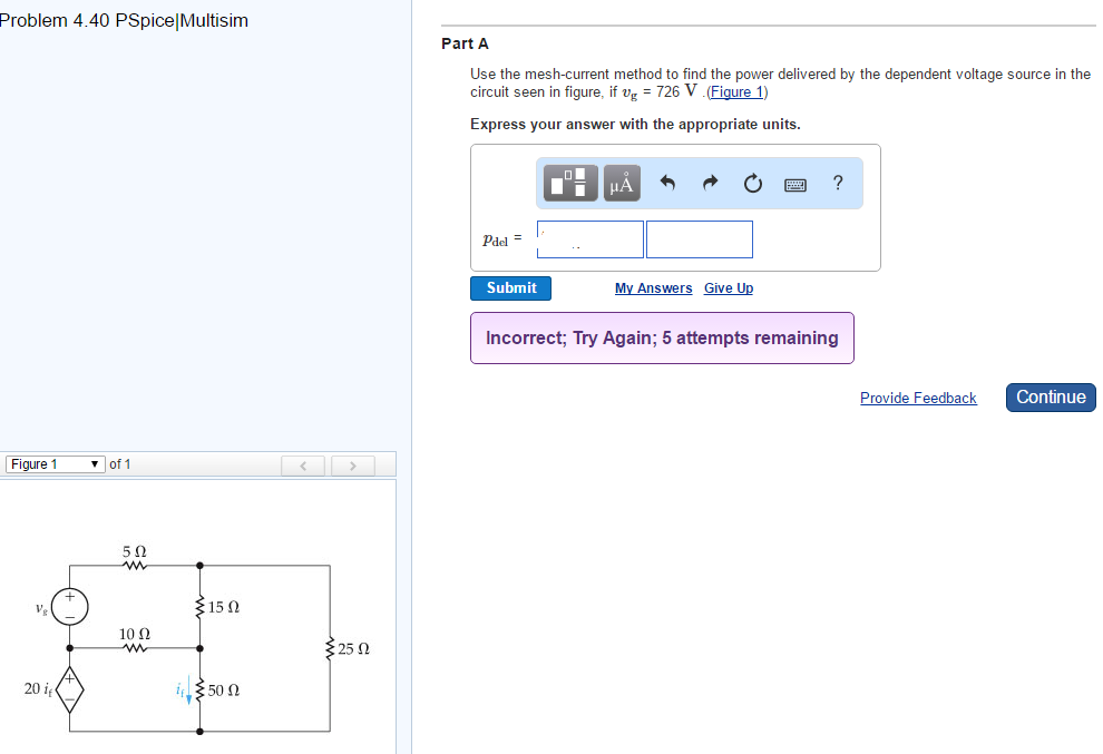 Solved Use the mesh-current method to find the power | Chegg.com