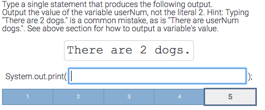 Solved Type a single statement that produces the following | Chegg.com