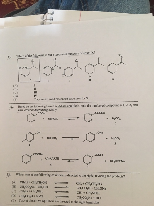 Solved 1. Identify the most acidic and least acidic | Chegg.com