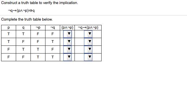 Solved Complete the truth table below. | Chegg.com