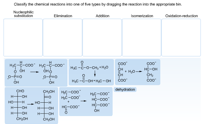 Solved Classify The Chemical Reactions Into One Of Five