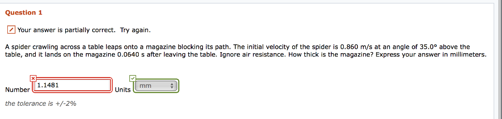 Solved A spider crawling across a table leaps onto a | Chegg.com