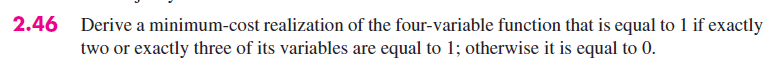 Solved 2.46 Derive a minimum-cost realization of the | Chegg.com