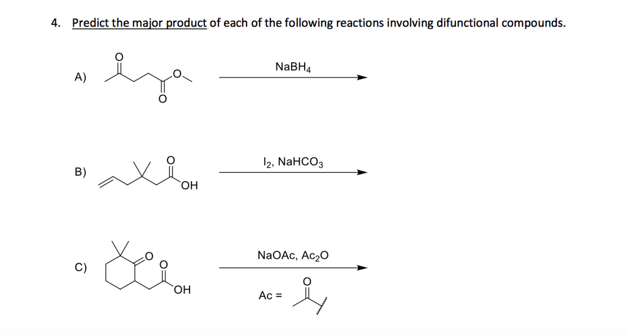 Predict the major product of each of the following | Chegg.com