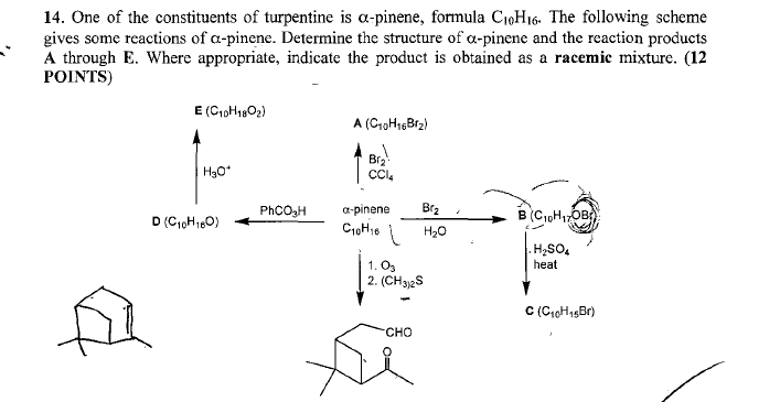 Solved One of the constituents of turpentine is | Chegg.com