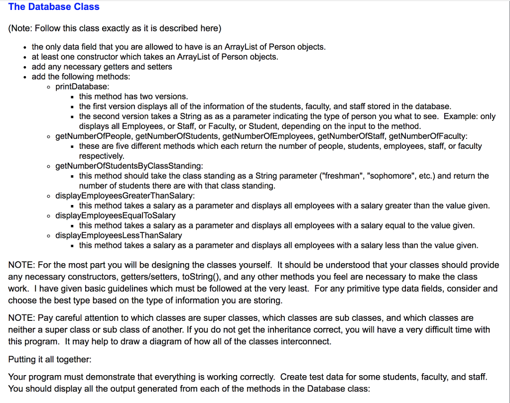 Solved CS-2012: Introduction to Programming II Homework 05: | Chegg.com