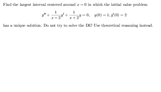 Solved Find the largest interval centered around x = 0 in | Chegg.com