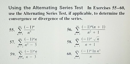 Alternating Series Test