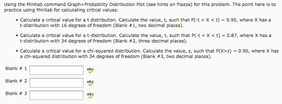 Solved Using the Minitab command Graph>Probability | Chegg.com