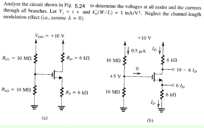 Solved Analyze the circuit shown in Fig. 5 24 to determine | Chegg.com Solved Analyze the circuit shown in Fig. 5 24 to determine | Chegg.com