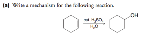 Solved (a) Write a mechanism for the following reaction. | Chegg.com