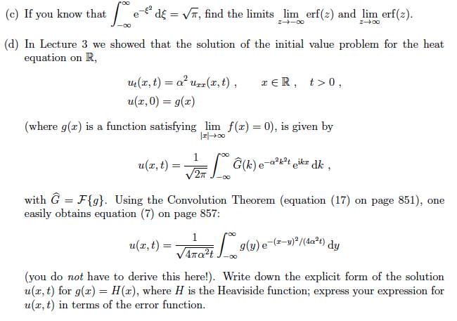 If you know that infinity e = pi, find the limits | Chegg.com