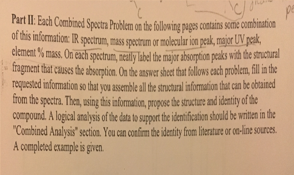 Solved Each Combined Spectra Problem on the following pages | Chegg.com