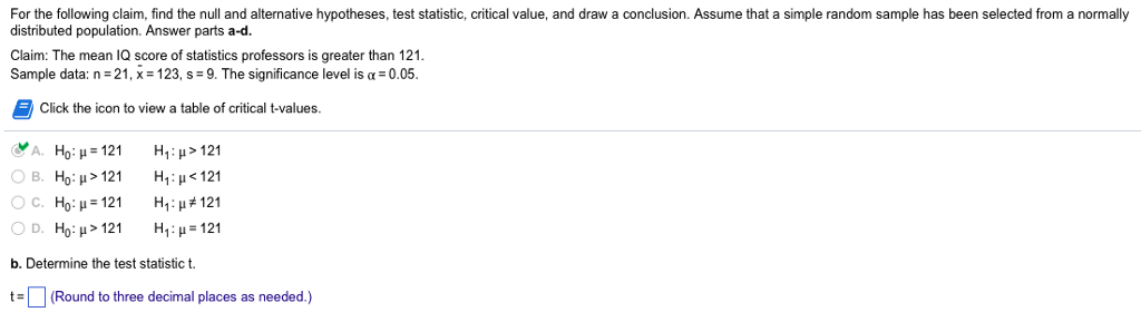 Solved For the following claim, find the null and | Chegg.com