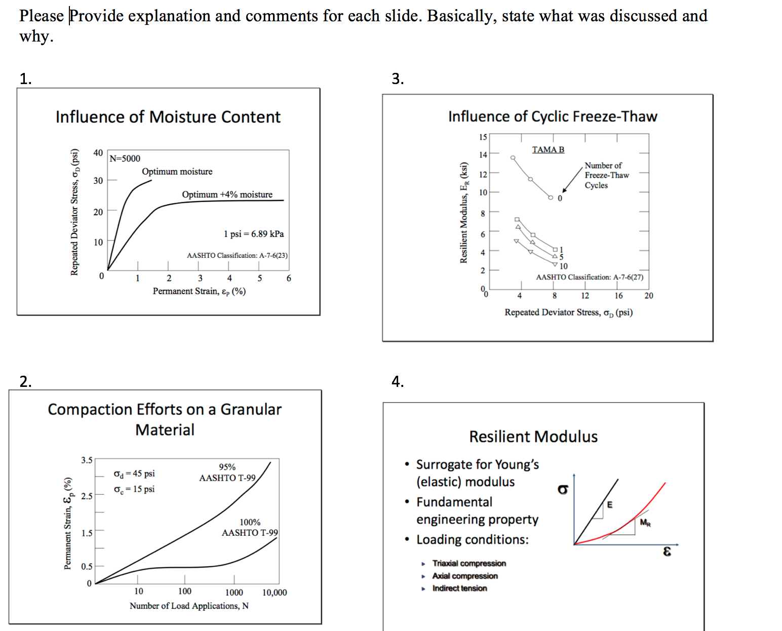 Solved Provide explanation and comments for each slide. | Chegg.com