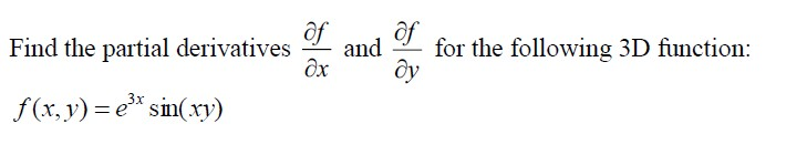 Solved Find the partial derivatives partial differential f / | Chegg.com