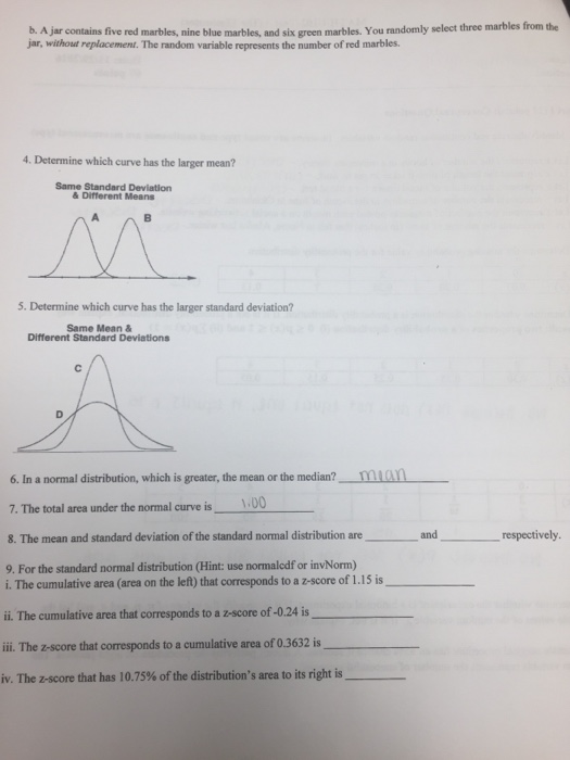 Solved A jar contains five red marbles, nine blue marbles, | Chegg.com