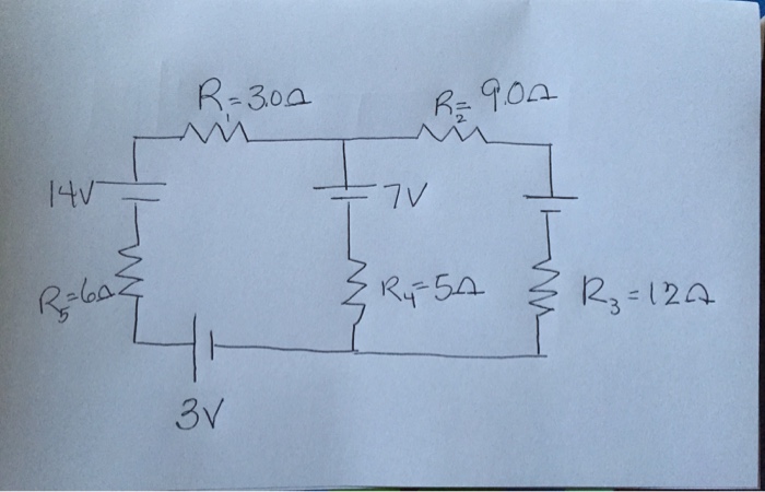 Solved Find the current through each branch of the circuit. | Chegg.com