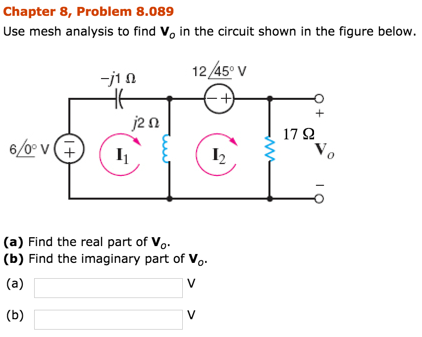 Solved Use mesh analysis to find V_o in the circuit shown in | Chegg.com