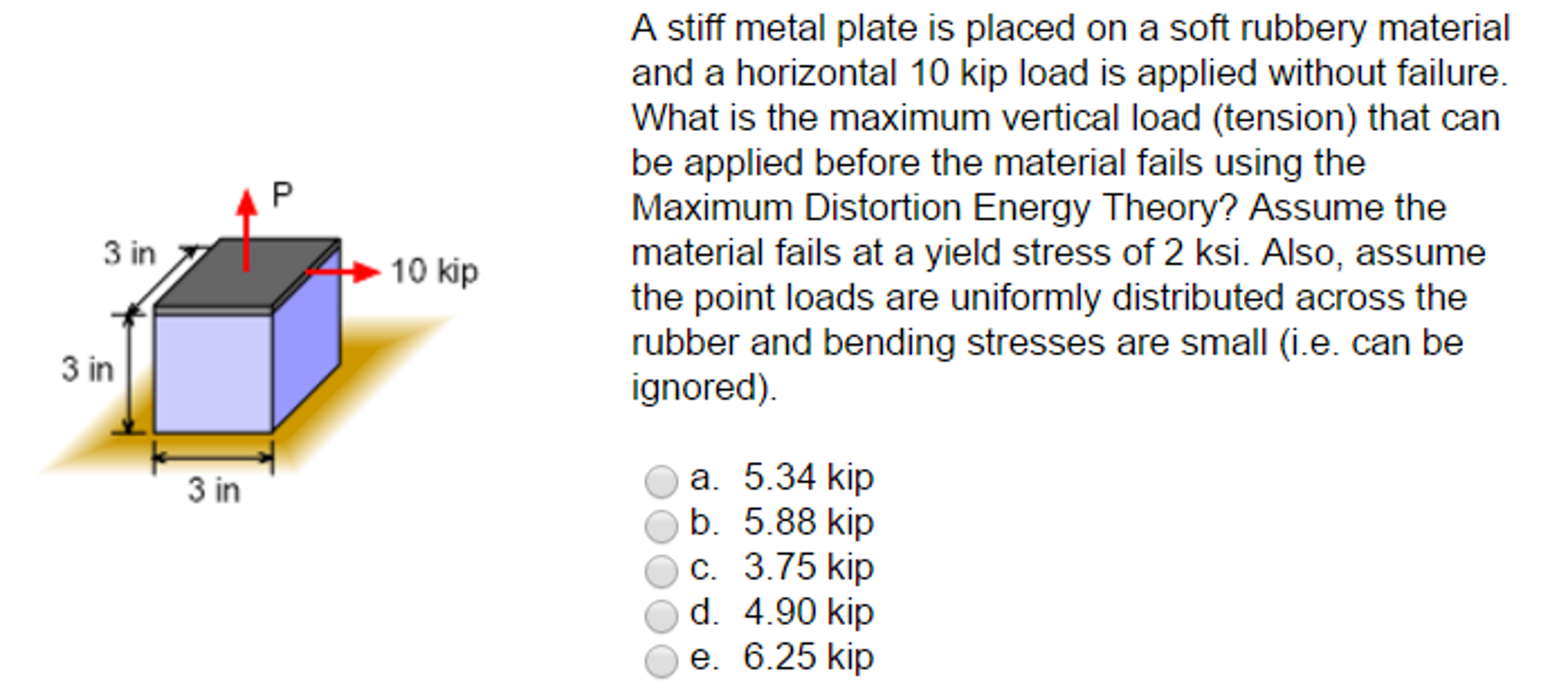 Solved A stiff metal plate is placed on a soft rubbery | Chegg.com