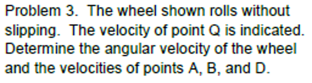 Solved Problem 3. The wheel shown rolls without slipping. | Chegg.com
