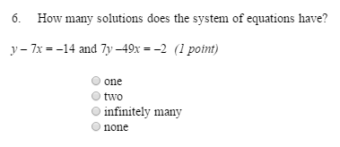 Solved 6. How many solutions does the system of equations | Chegg.com