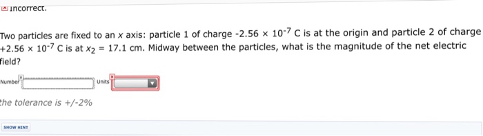 Solved Two particles are fixed to an x axis: particle 1 of | Chegg.com