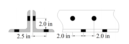 Solved Determine the gross and net areas for a double angle | Chegg.com