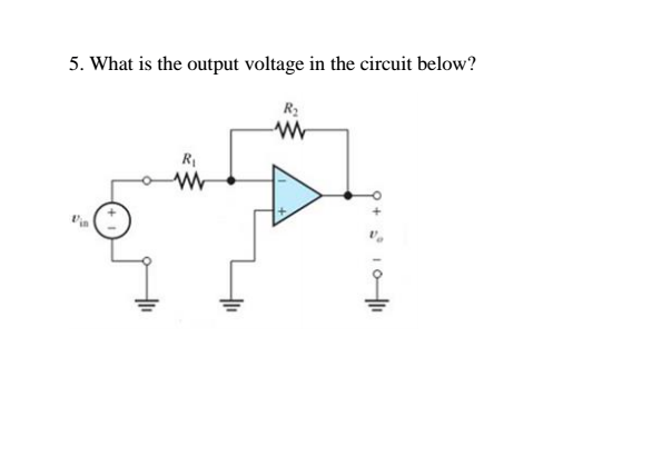 Solved What is the output voltage in the circuit below? | Chegg.com