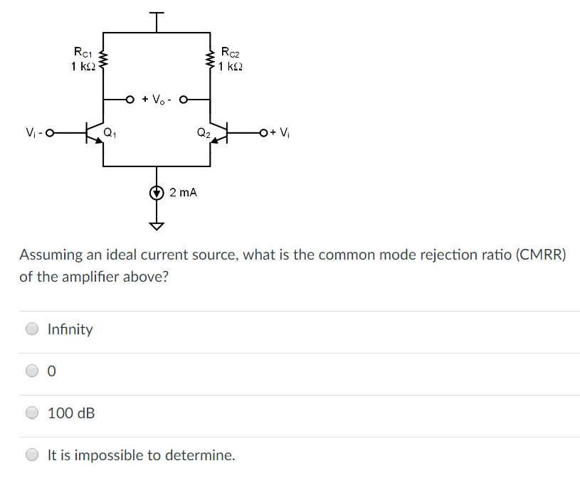 Solved Assuming an ideal current source, what is the | Chegg.com