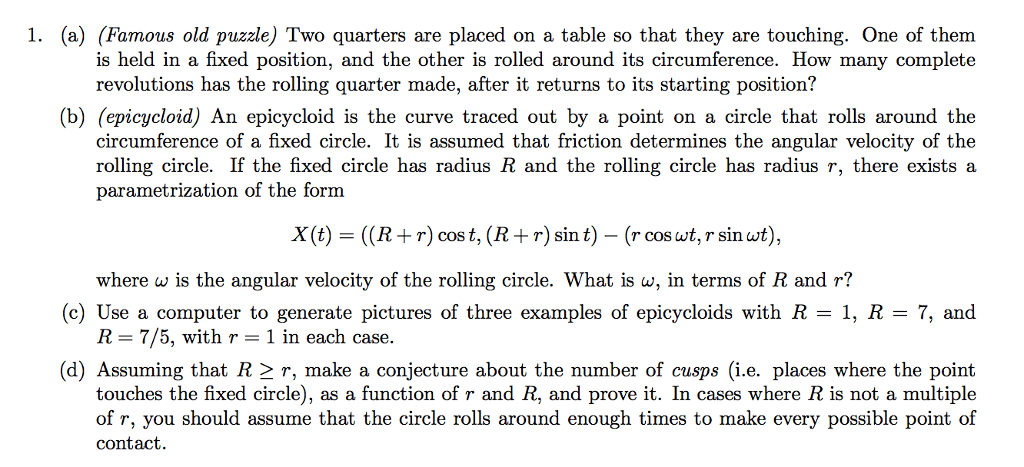 Solved Two quarters are placed on a table so that they are | Chegg.com