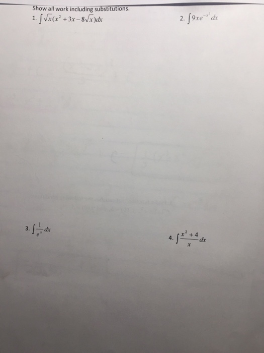 Solved Integral Squareroot x (x^2 + 3x - 8 Squareroot x)dx | Chegg.com