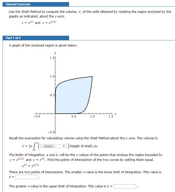 Solved Use the Shell Method to compute the volume, V, of the | Chegg.com