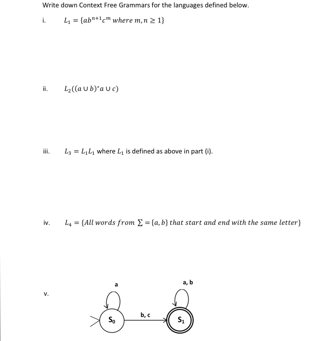 Solved Question 1: (35 points) Given the following finite | Chegg.com