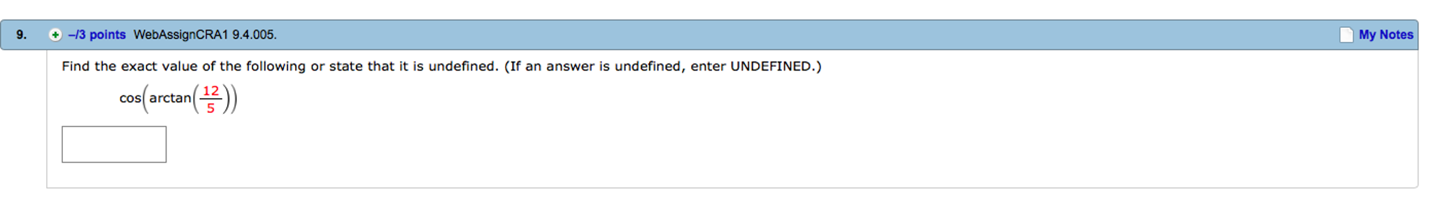 Solved Find the exact value of the following or state that | Chegg.com