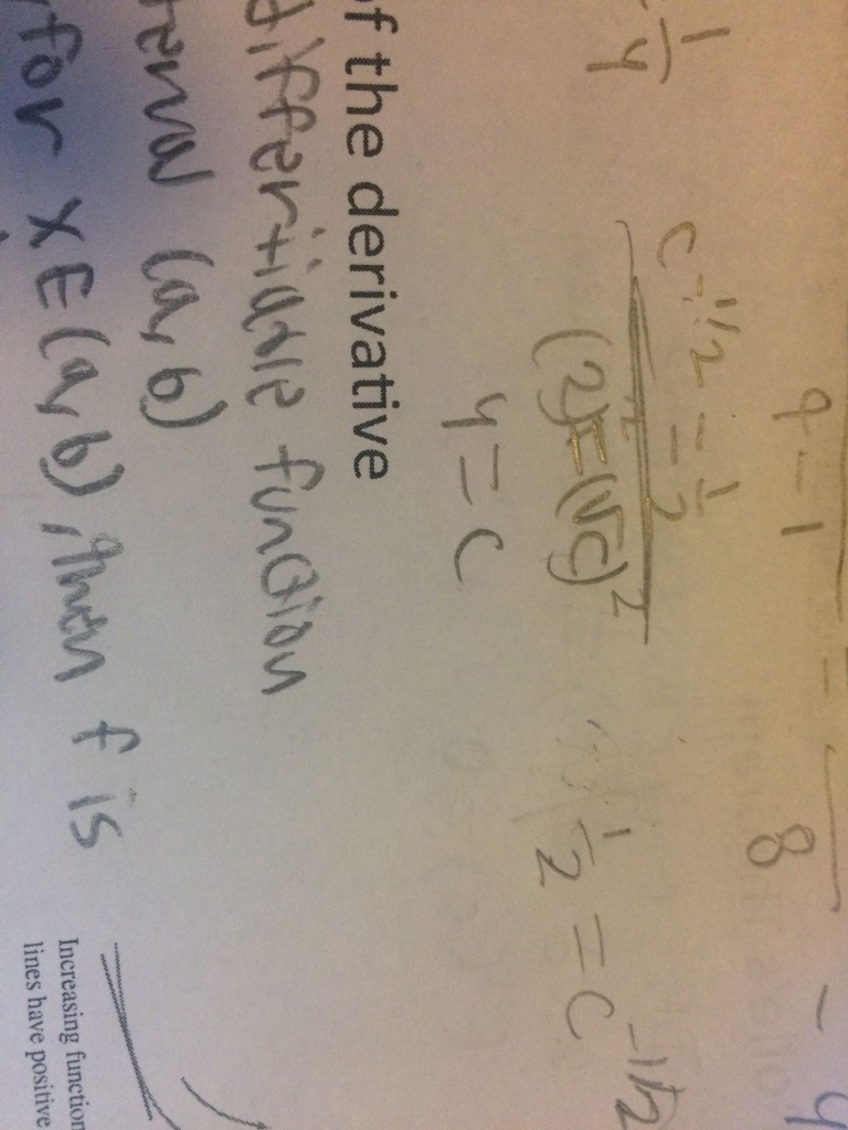 Solved f the derivative Increasing function lines have | Chegg.com