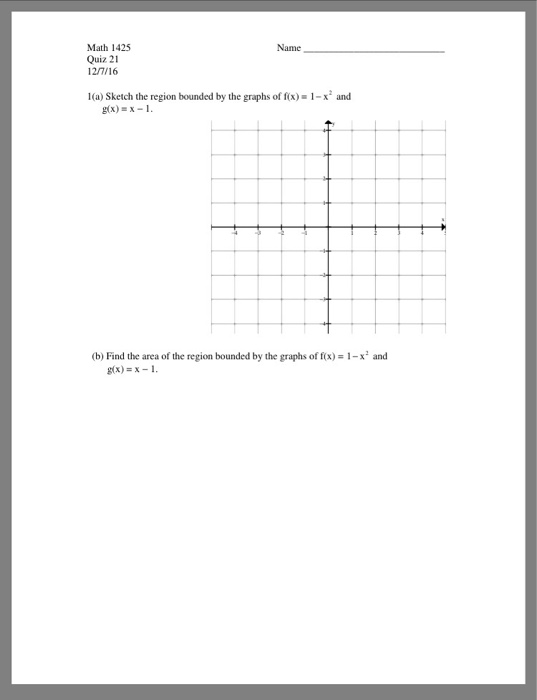 Solved Sketch the region bounded by the graphs of f(x) = 1 - | Chegg.com