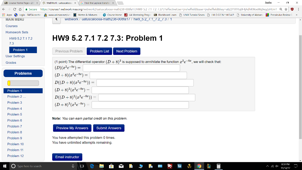 Solved E Course Home Page-20 x / WeEworKuatuscaloos: G Find | Chegg.com