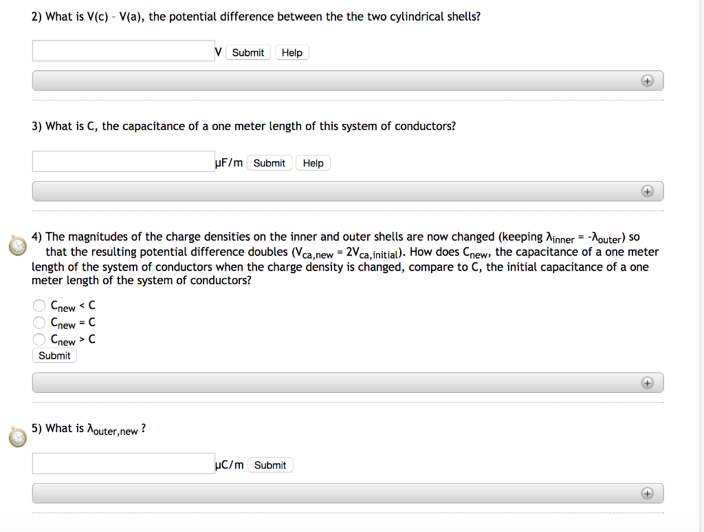 Solved Concentric Cylindrical Conducting Shells (with video | Chegg.com