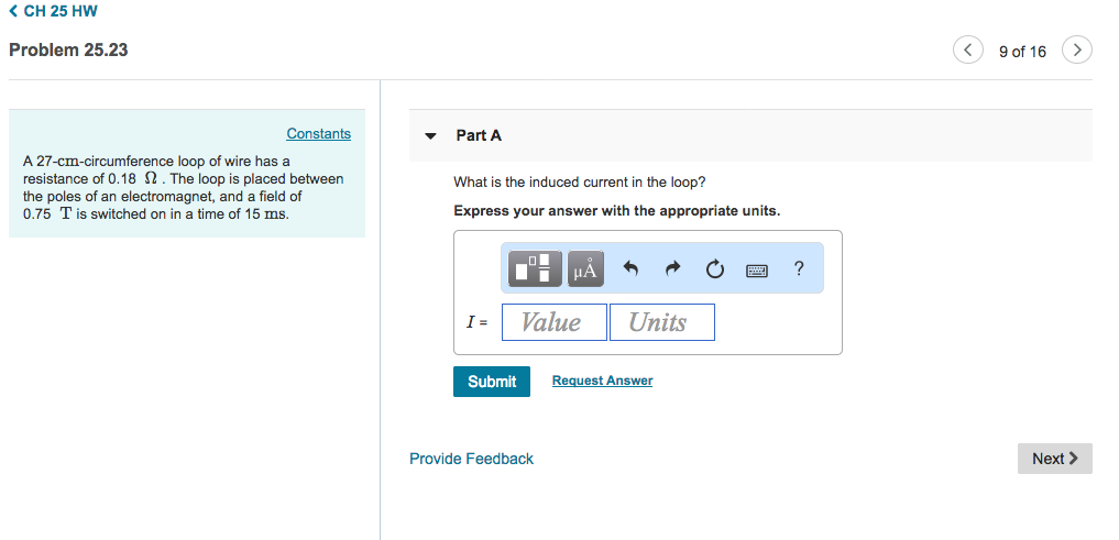 Solved くCH 25 HW Problem 25.23 90f 16 〉 Constants Part A A | Chegg.com