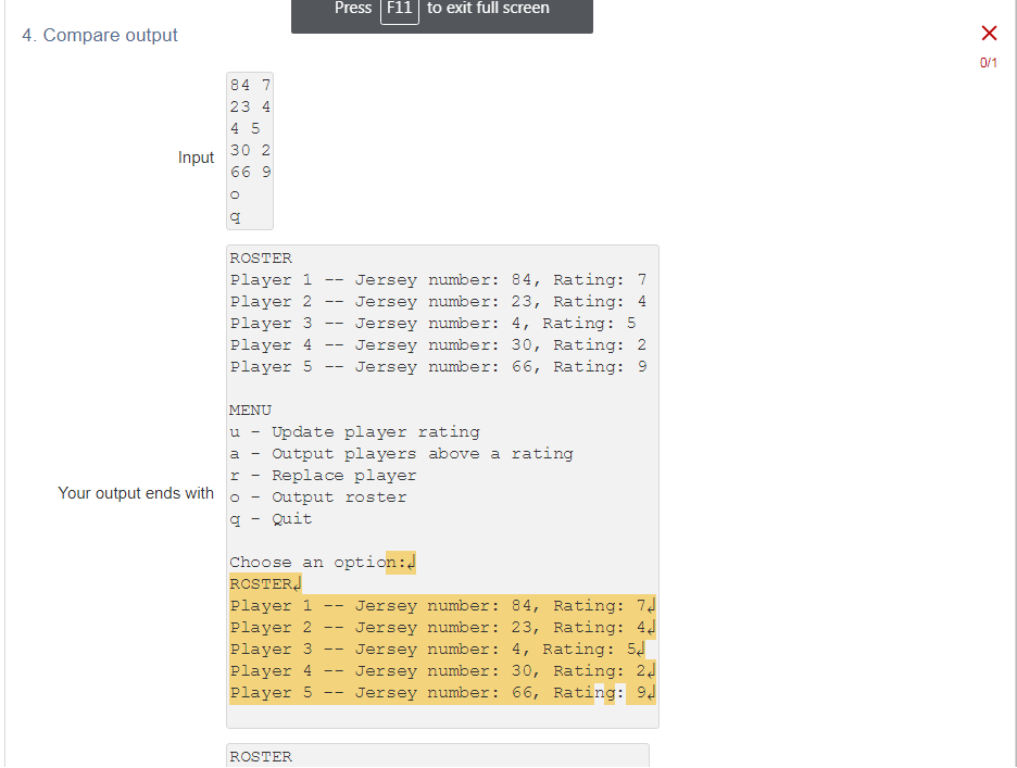 Solved 5.17 Ch 5 Program: Soccer team roster (Java) Hello im | Chegg.com