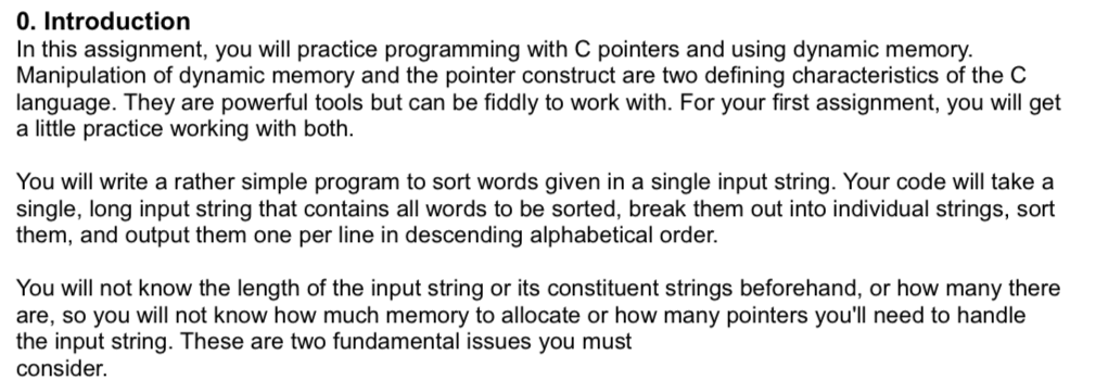 Solved 0. Introduction In this assignment, you will practice | Chegg.com