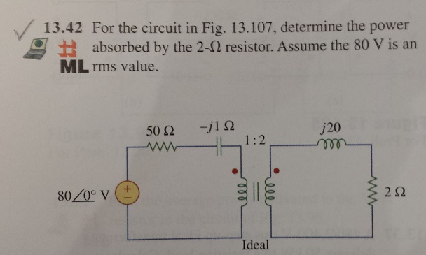 Solved 13.42 For the circuit in Fig. 13.107. determine the | Chegg.com