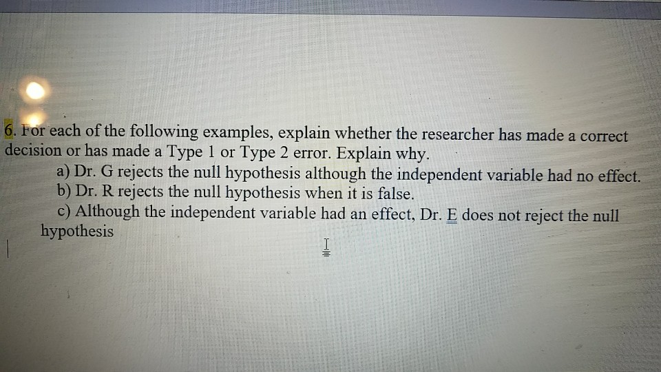Solved 6. For each of the following examples, explain | Chegg.com