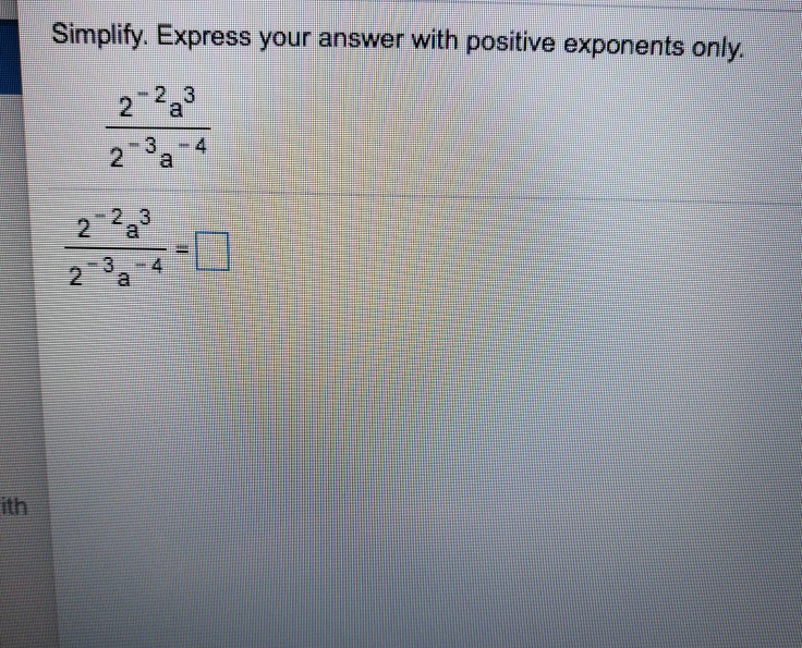 Solved Simplify. Express your answer with positive exponents | Chegg.com