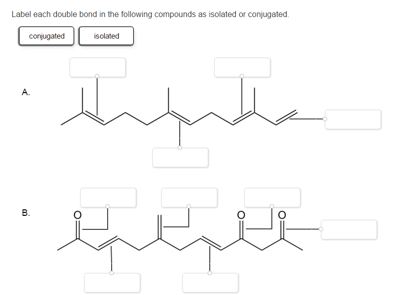 Solved Label each double bond in the following compounds as | Chegg.com